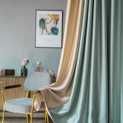 Cina Hot selling 100% Woven French Linen Fabric Natural Flax Linen Blackout Window Curtains For The Living Room in vendita