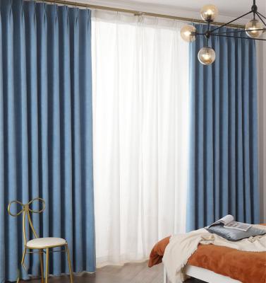 Cina Hot selling Classic Solid High Shading Blackout Polyester Window Curtains Hotel Home Bedroom curtains for the living room in vendita