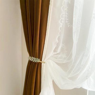 Cina Wholesale Romantic French retro Rococo literary Australian plush curtains in vendita