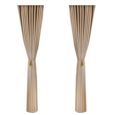 Cina Wholesale Quicksand pattern milk coffee milk tea color simple jacquard thickened texture curtain in vendita