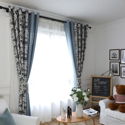 Cina Wholesale Cartoon children's room jacquard terylene curtain in vendita