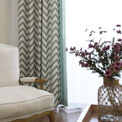 Cina Wholesale Modern American jacquard cotton curtain fabric in vendita
