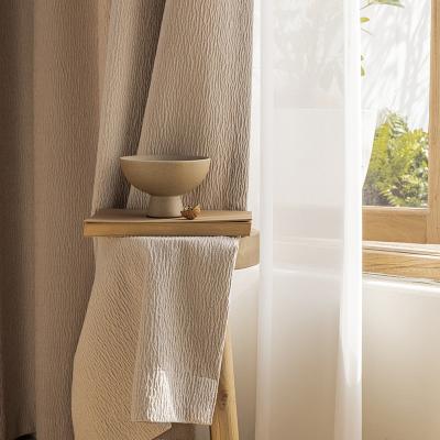 Cina Good sale Simple jacquard thickened high-end texture curtain in vendita