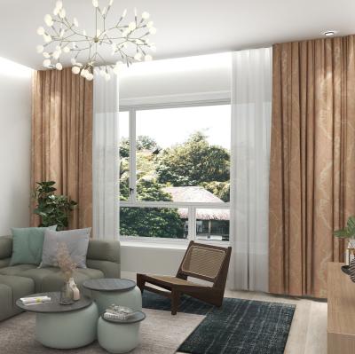 Cina Good quality Exquisite luxury marble jacquard curtains blackout curtain in vendita