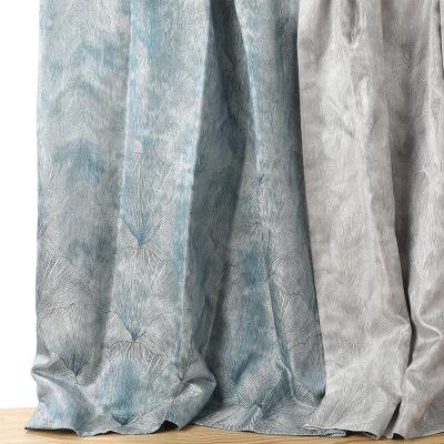Cina Good quality Jacquard plant ginkgo leaf Chinese luxury curtain fabric wholesale in vendita