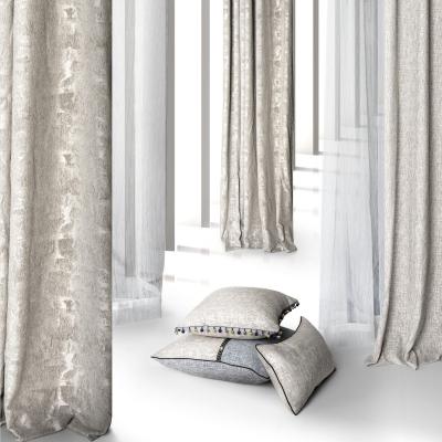 Cina Good quality European Vintage Curtain Damascus Jacquard Curtain Finished Fabric in vendita