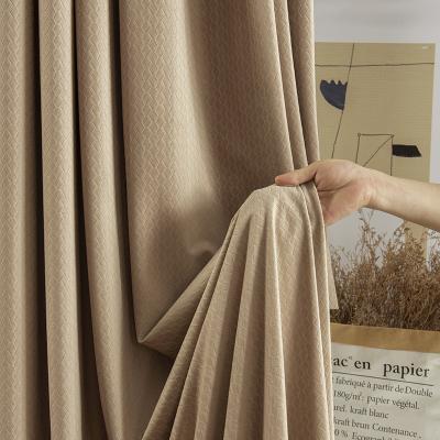 Cina Wholesale Luxury velvet Nordic modern simple texture of dark flannelette curtain in vendita