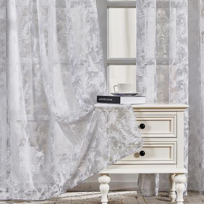 Cina Factory Color Snowflake Bedroom Window Living Room Sheer Curtains & Drapes in vendita