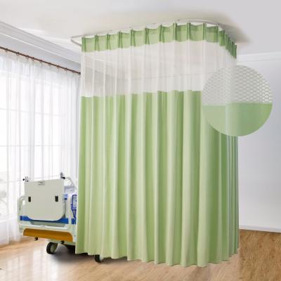 Cina Hot selling High quality Fire Retardant Anti bacterial Medical cubical mesh disposable curtain for hospital in vendita