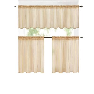 Cina Hot selling New Solid Color Clean And Simple Kitchen Curtains High Quality Hot Sale Curtain Fabric in vendita