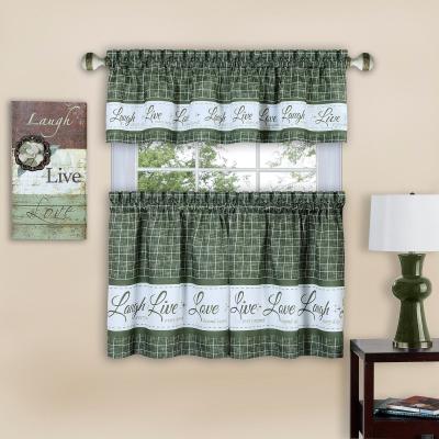 Cina Hot selling Hot Checkered Christmas Vibrancy Blackout Curtains Kitchen Short Finished Curtain Fabric in vendita
