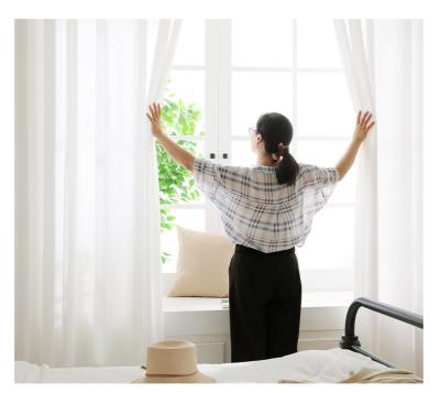 Cina Good sale Modern simple window screen wholesale day velvet transparent curtain white in vendita
