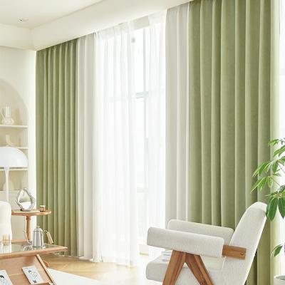 Cina Good sale Chenille herringbone curtain luxury thickened shading new ins heightened window screen in vendita