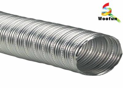 Cina Argenteo non isolato di alluminio rigido su misura del peso leggero della condotta dei semi di HVAC in vendita