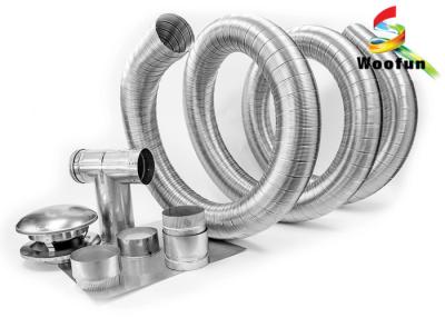 Cina Condotta di alluminio rigida dei semi ignifugi elastici, condotta flessibile a 12 pollici di HVAC in vendita