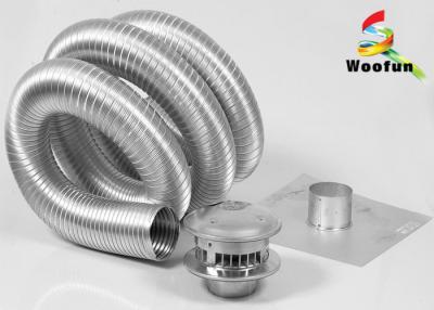 Cina Installazione facile allungabile di alluminio della canalizzazione flessibile termoresistente semirigida in vendita