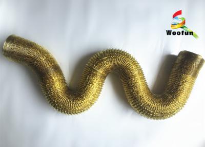 Cina Canalizzazione liscia del di alluminio dell'oro, condotta flessibile non isolata leggera in vendita