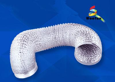 Cina Canalizzazione termoresistente del di alluminio, condotta flessibile a 6 pollici d'argento rotonda in vendita