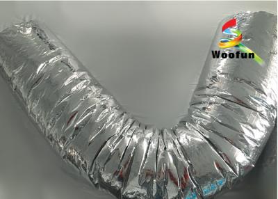 Cina Canalizzazione flessibile isolata alluminio doppio di strato, presa d'aria di ventilazione di HVAC in vendita