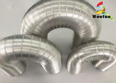 中国 エアコンのHVACシステムのために耐火性アルミニウム送風管の半堅いホース 販売のため
