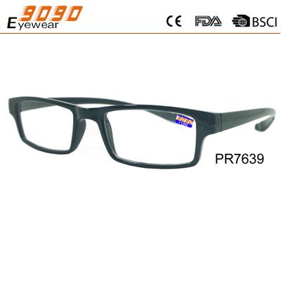 China Los vidrios de lectura de moda unisex, hechos del plástico, poder sonaron: 1,00 a 4.00D en venta