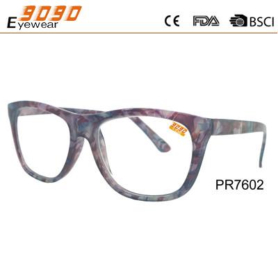 China Vidrios de lectura de moda de la señora, hechos del plástico, modelo en el marco con la bisagra plástica en venta