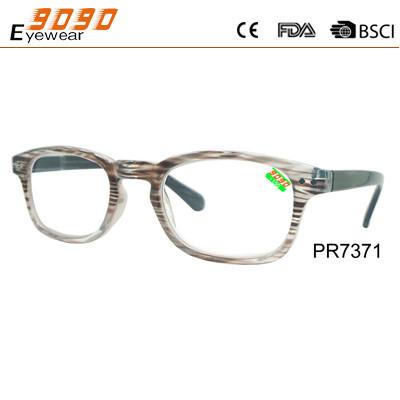 China Los vidrios de lectura de moda retros, hechos de bastidor de la PC, bisagra de la primavera, poder sonaron: 1,00 a 4.00D en venta