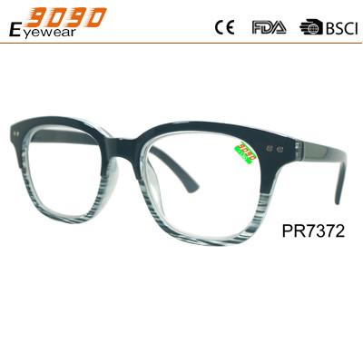 China Vidrios de lectura de moda con un pequeño marco grande, pernos de plata del metal, mono bisagra de la primavera en venta