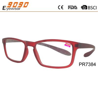 China Vidrios de lectura calientes del estilo de la venta de las mujeres, hechos del plástico, bisagra plástica, templos largos en venta