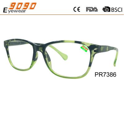 China Los vidrios de lectura de la simplicidad de la moda del rectángulo con la primavera se articulan, conveniente para los hombres y las mujeres en venta