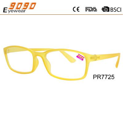 China Vidrios de lectura plásticos de la nueva llegada y de la venta caliente con color del caramelo, bisagra plástica, conveniente para las mujeres en venta