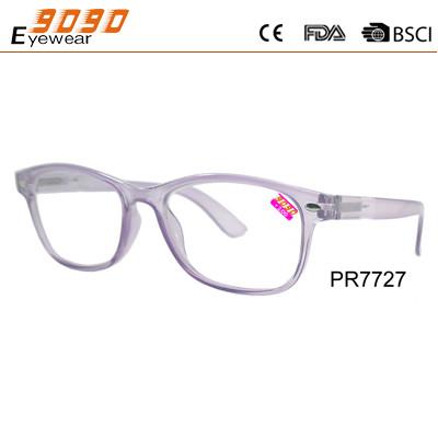 China Vidrios de lectura plásticos del nuevo del estilo de la moda color del precio competitivo, bisagra de la primavera, piezas de plata del metal en venta