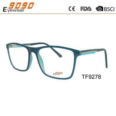 China Lentes de alta calidad del cuadrado TR90 para los marcos ópticos de las mujeres de los hombres, marco azul en venta