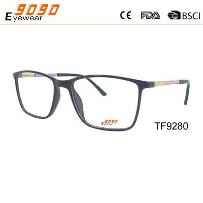China Marcos ópticos de moda TR90 de Rectagle, convenientes para los hombres y las mujeres en venta