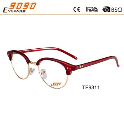 China El marco óptico de moda TR90 de la señora con dos pernos en el marco y el templo, solo color en venta