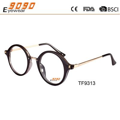 China Marcos ópticos de moda TR90, convenientes redondos para los hombres y las mujeres en venta