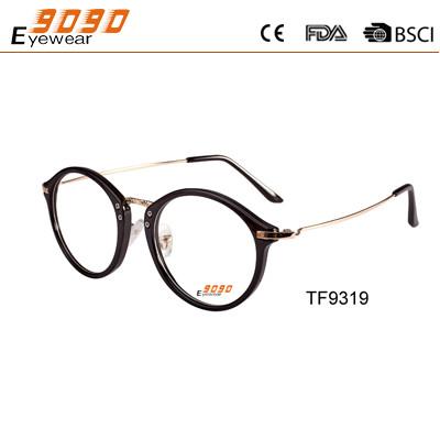 China Los últimos vidrios de la inyección de la moda TR90 del óvalo con el templo del acero inoxidable, conveniente para los hombres y las mujeres en venta