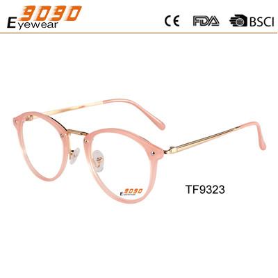 China Llegada rosada y la venta caliente de la señora la nueva diseñan los marcos ópticos TR90, oen el perno en el marco en venta