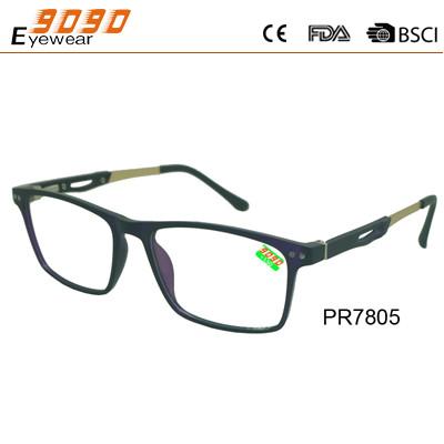 China Vidrios de lectura de moda, hechos de la bisagra de la primavera con dos pernos en el marco, convenientes para los hombres y las mujeres en venta