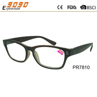 China Vidrios de lectura plásticos de la nueva llegada y de la media venta caliente del borde, piezas de metal en el marco en venta