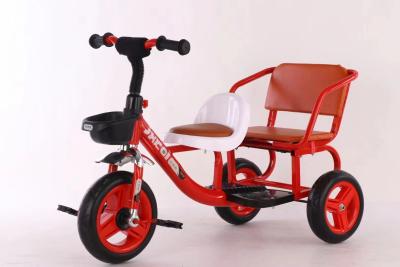 Κίνα Διπλό κάθισμα Trike Δίδυμα τρίκυκλο για μωρά Παιδιά Με μπροστινό πεντάλ προς πώληση