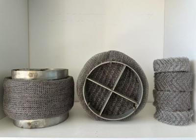 304 SS Mesh Demister Pad 화학 오일 가스 시스템에 대한 지속 가능한 안개 제거