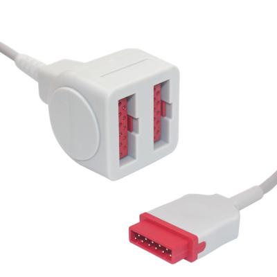 Chine Câble compatible B3072-07 d'adaptateur de GE Marquette Dual Socket IBP à vendre