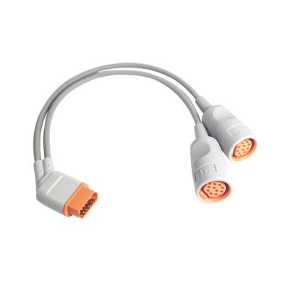 Chine IBP compatible de l'adaptateur de Y-câble de Drager-Siemens 16 à 10 câble B3042-04 d'adaptateur de Pin à vendre