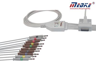 China Cable no estéril de la máquina del ECG de la chaqueta 3m m ATRIA3000 E560 Burdick de TPU en venta