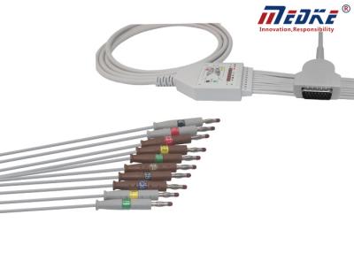 Cina Cavo di un pezzo di elettrocardiogramma di GE-Marquette con la banana di IEC di 10 Leadwires 2029890-001 in vendita