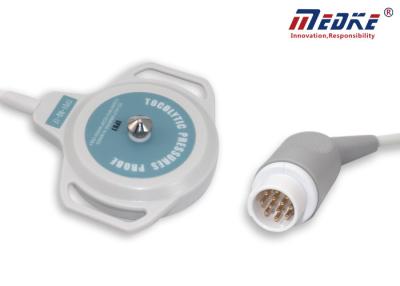 China ISO13485 MEDKE 12Pin Grey GE Corometrics Fetal Monitor Probe for sale