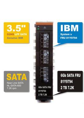 Cina TB 7.2K SATA del drive del hard disk 81Y9796 81Y9794 2 del server di IBM 3,5 M4 in vendita