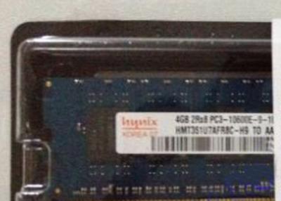 Cina memoria Rankx8 doppio PC3-10600 del server di CEE DDR3 1333MHz LP UDIMM IBM di 44T1571 4GB CL9 in vendita