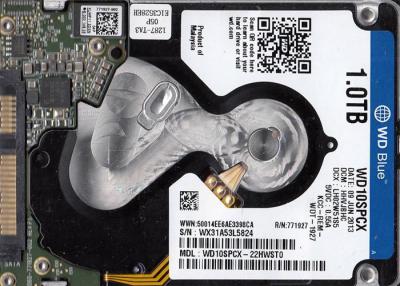 Cina 5400 giri/min. WD Western Digital blu WD10SPCX SATA 6 millimetri a 2.5 pollici 1 di disco rigido interno di TB di Gb/s 7,0 in vendita